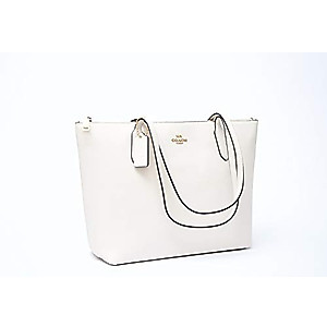 Coach Zip Top Tote in Chalk