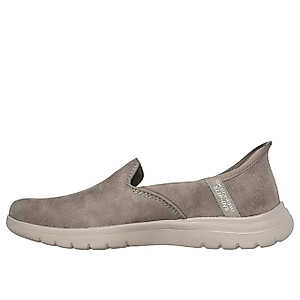 Skechers Women's Slip on Loafer, Taupe, 8