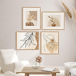 16x20 Picture Frame, 16 x 20 Solid Oak Wood Frame, Tempered Glass, 16x20 Picture Frame with Mat for 11x14, 16 by 20 Frame for Wall, 16x20 Wood Frames, 16x20 Matted Poster Frame, Natural Oak Color