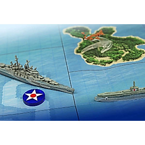 LITKO World War Two Miniature Wargames National Faction Token Game Pieces Compatible with Bolt Action (10) (Pacific Theater American Pre-War Roundel)