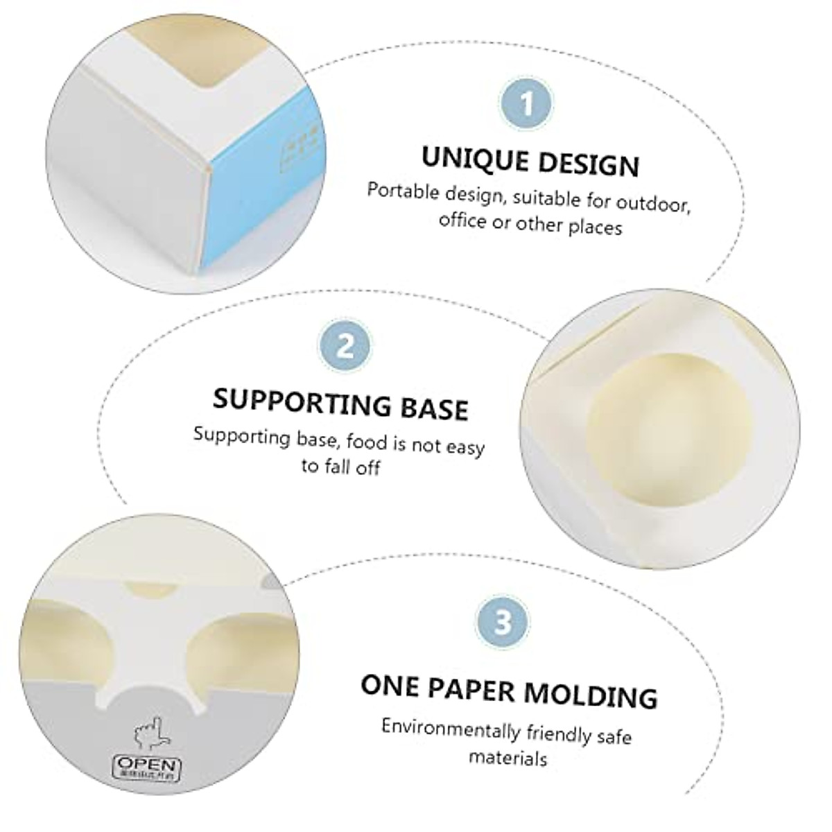 MUSISALY 25pcs Boxes Window Egg Tart Box Mini Cake Boxes Mini Muffins Window Box Bracket Gift Boxes with Lids for Presents Individual Cake Carrier Egg Tart Gift Packaging Box Cupcake Box