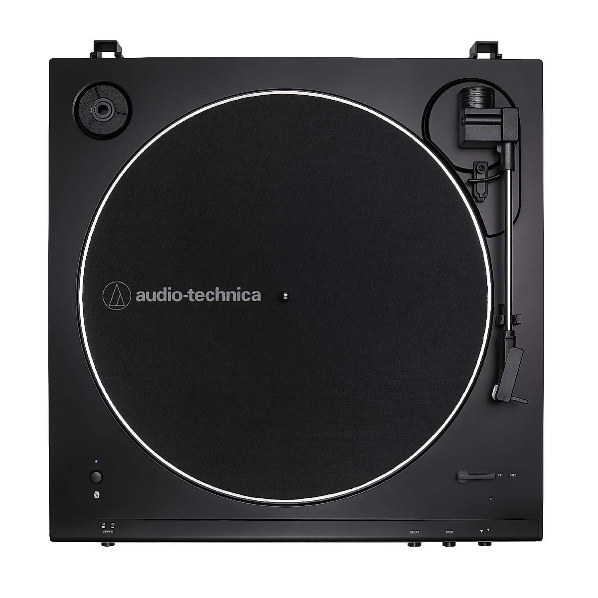 Audio-Technica AT-LP60XBT Fully Automatic Bluetooth Belt-Drive Stereo Turntable with Dust Cover, Die-cast Aluminum Platter Bundle with 3-Inch Powered Bluetooth Studio 20W Monitors Pair (2 Items)