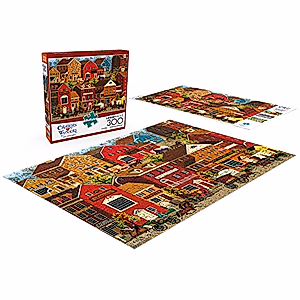 Buffalo Games - Charles Wysocki - Lilac Point Glen - 300 Large Piece Jigsaw Puzzle, Red