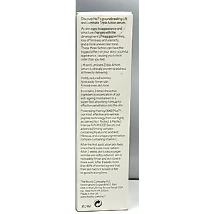 No7 Lift & Luminate Triple Action Face Serum - Collagen Peptide Anti-Wrinkle Serum + Brightening Emblica & Vitamin C Face Serum + Pro Retinol Skin Firming Hyaluronic Acid & Hibiscus (30ml)