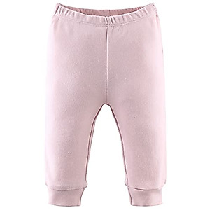 The Peanutshell Baby Girl Pants Set | 5 Pack in Newborn to 24 Month Sizes | Floral, Pink, White, Stars (as1, Age, 12_Months)