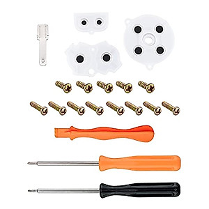 eXtremeRate Green Replacement Full Set Buttons for Gameboy Advance GBA - Handheld Game Console NOT Included