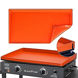 Griddle Cover Mat Full-Edge for Blackstone 28 Inch Grill, Full-Edge Food Grade Blackstone Accessories, Silicone BBQ Grill Buddy Mat for Blackstone Outdoor, Protect from Rust, Insects,Leaves