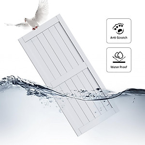 Finosen 36in x 84in White Barn Door Slab with 6.6FT Sliding Door Hardware Kit,Waterproof,Anti-Scratch,DIY Easy Assembly,Easy to Clean,H Frame