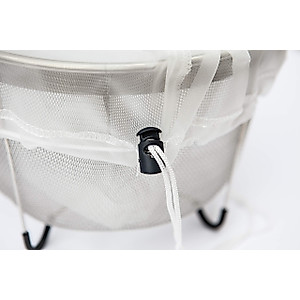 2-Pack Greek Yogurt Maker Strainer Pouch Bag, 16-in x 9-in Multi-Purpose Reusable Fine Mesh Nut Milk Bag, Cold Brew Coffee Filter Bags, Cheese Cloth for Straining, Compatible Instant Pot Accessories