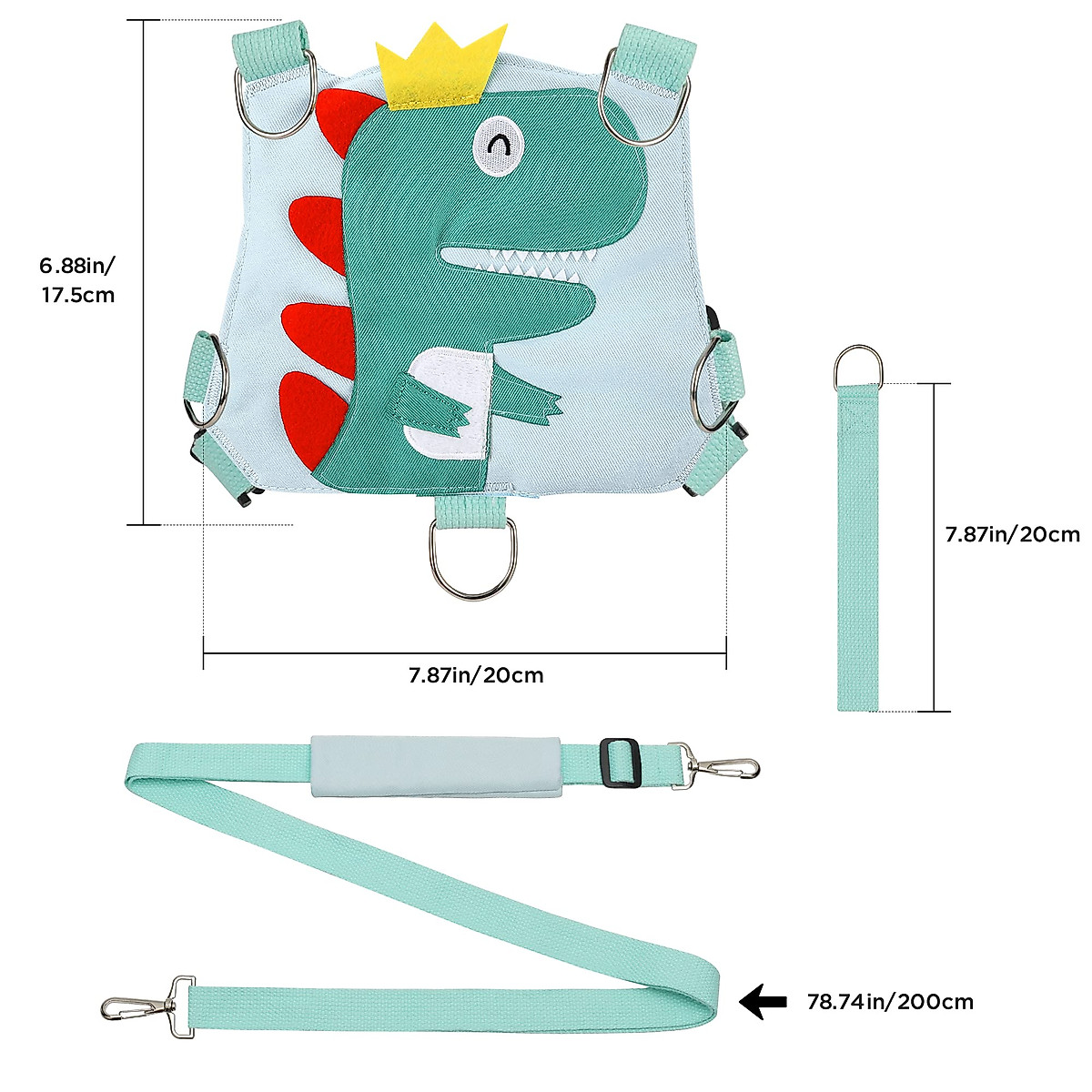 Toddler Leash Dinosaur Baby Harness Child Leash for Toddler Kids, Backpack Baby Kids Leash for Toddlers Age 1 2 3 4 5 Years Old Boys and Girls