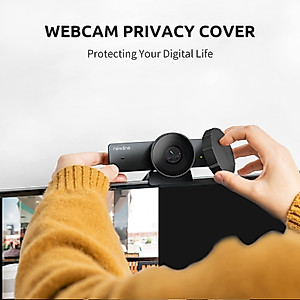newlinework Full HD 1080P Webcam, Noise-Canceling Webcam with Microphone, Conference Webcam, Privacy Webcam Cover, 85°FOV USB Webcam, Plug and Play, Web Camera Works with Zoom/Skype/Teams, PC/Mac