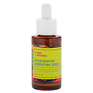 Good Molecules Discoloration Correcting Serum 30ml - Tranexamic Acid and Niacinamide for Dark Spots, Acne Scars, Sun Damage, Hyperpigmentation, and Age Spots - Fragrance Free, Vegan, and pH 5.5