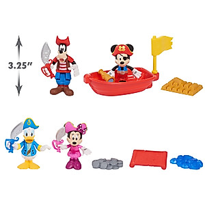 Mickey Mouse Pirate Adventure Figure Set, Kids Toys for Ages 3 Up, Amazon Exclusive
