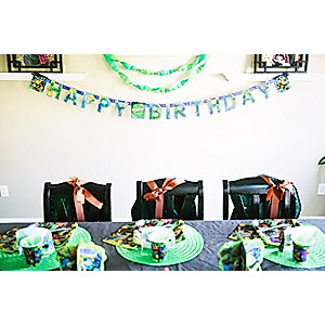 Teenage Mutant Ninja Turtles Birthday Party Banner, Party Supplies