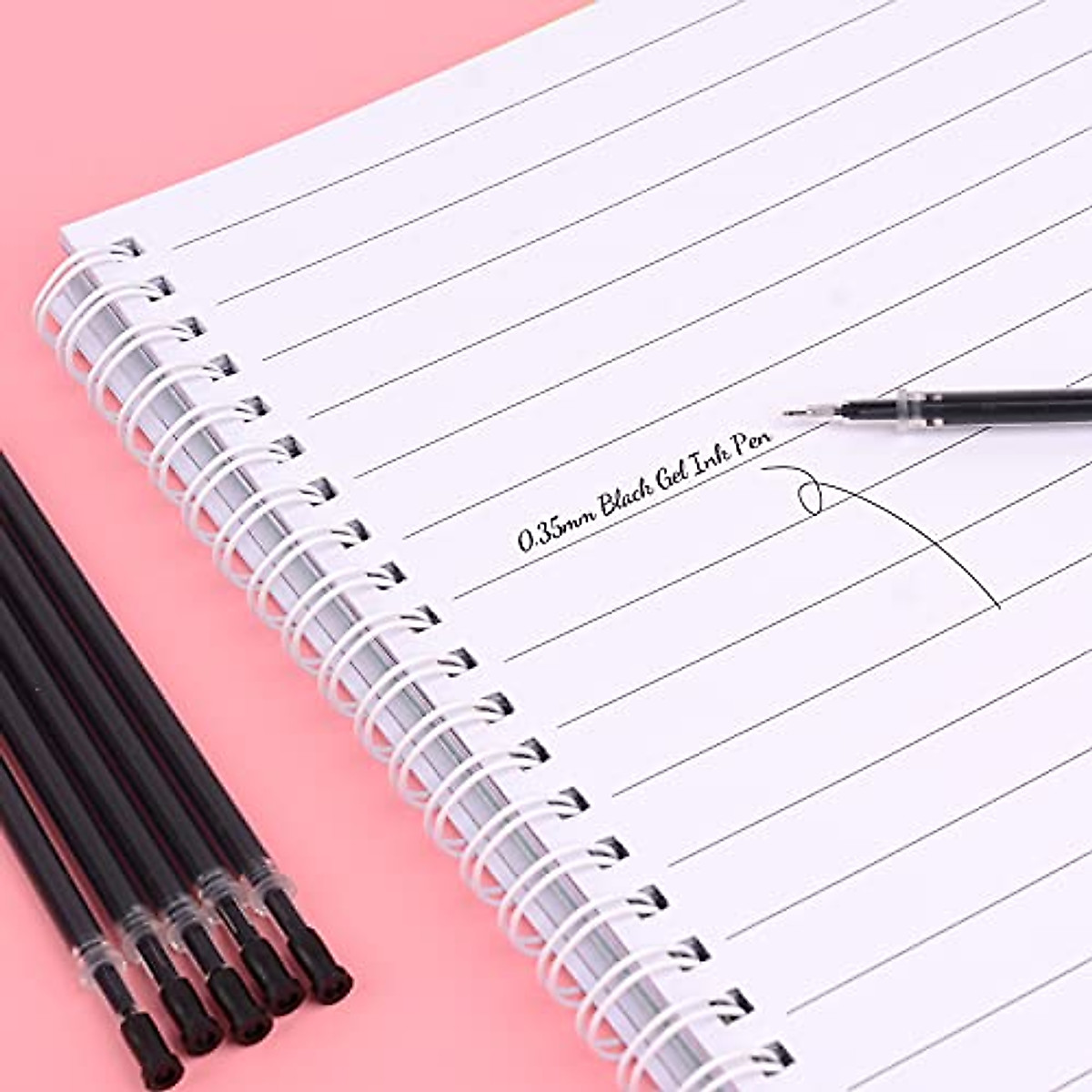 M&G Gel Ink Refill, Extra Fine Needle Tip 0.5mm Black Ink Refills for Liquid Gel Pens, Universal Size Refill- Pack of 20 with Pen Bag (AGR640C3)