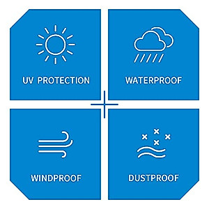 i COVER Smoker Grill Cover-Sized for Dyna-Glo Vertical Offset Smoker Grill DGSS1382VCS-D DGSS1382VCS Heavy Duty Waterproof Canvas Charcoal Smoker Cover, Black