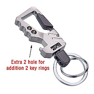 2 Pack Car Key Chain Bottle Opener Keychain for Men and Women (Multicolor)