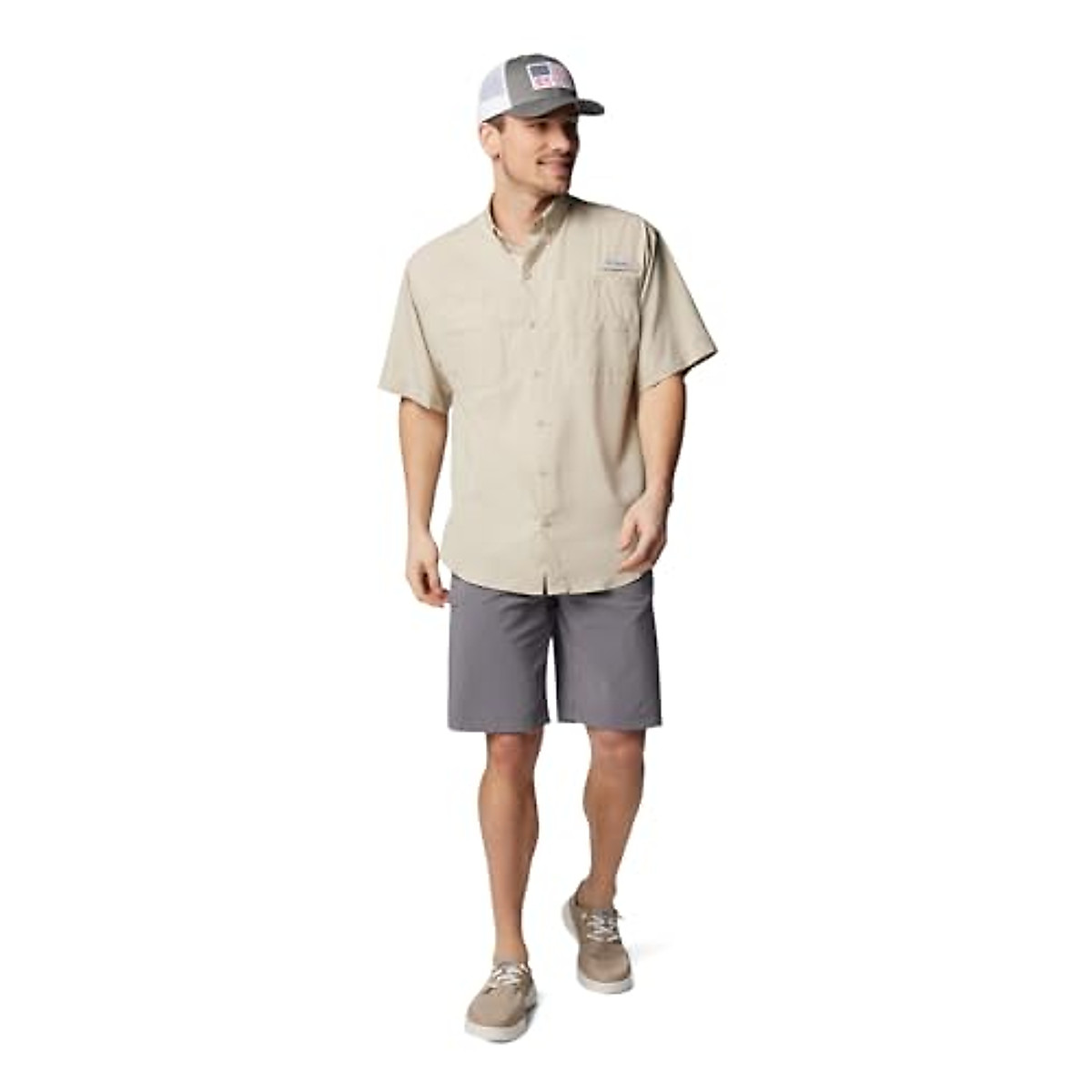 Columbia Men's Standard Grander Marlin II Offshore Short, City Grey, 34x10