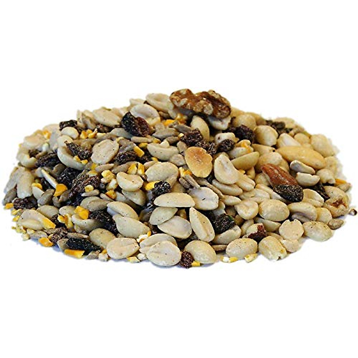 Backyard Seeds Woodpecker Shelled Peanuts Mixed Bird Seed with Sunflower Chips, Pumpkins, Raisins (5 Pounds)