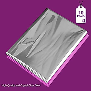 Clear Basket Bags, 10 Pack Large Clear Cellophane Wrap for Baskets & Gifts 24"x30" 1.5 Mil Thick (10)