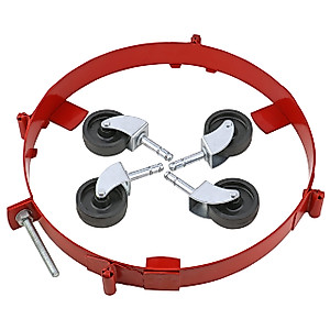 Lincoln 4417 Portable Air Operated High-Pressure Industrial 40:1 Pneumatic Single Acting Grease Pump, Drum Cover, Dolly, Follower, Control Valve and 7 Foot Hose