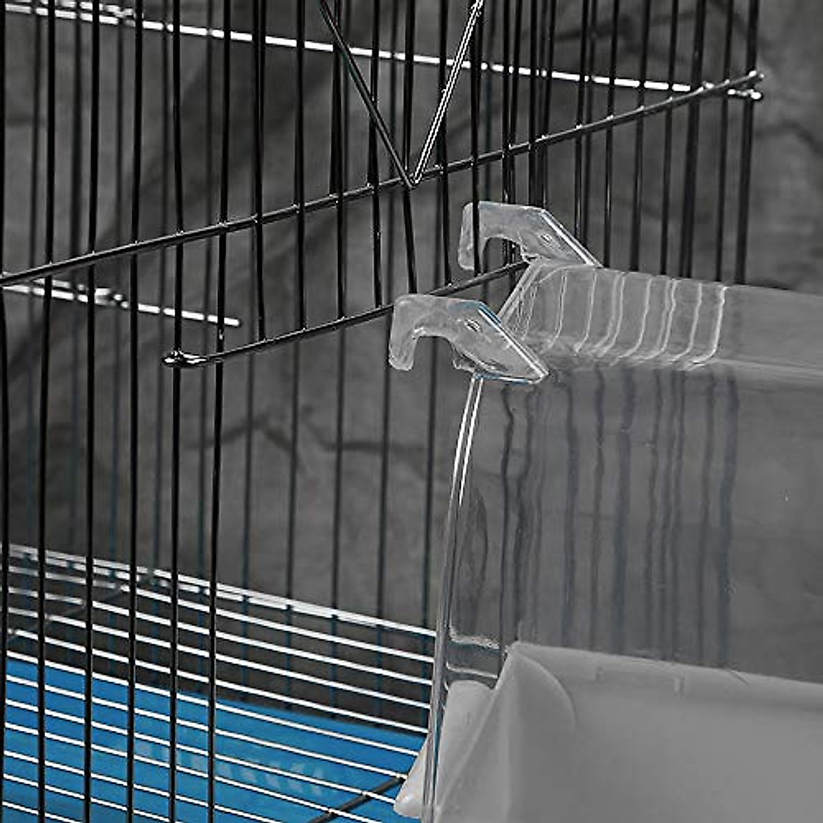 kathson Bird Cage Bath Parakeet Bathing Tube for Budgie Conure Parakeet Finch Canary Cockatiel Parrot Lovebird (Random Color)