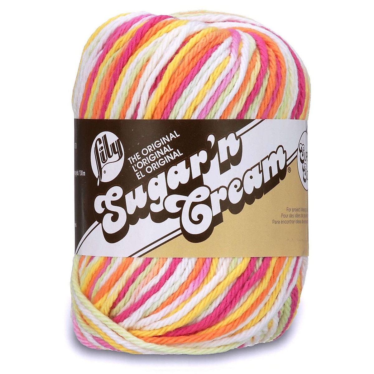 Lily Sugar 'n Cream Yarn - 100% Cotton - Assortment (Daffodil)