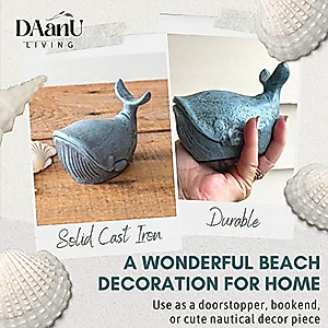Cast Iron Decorative Door Stop - Bookend - Beach and Nautical Décor - Heavy Door Stopper, Beach Decoration for Home - Recycled Cast Iron Heirloom Piece