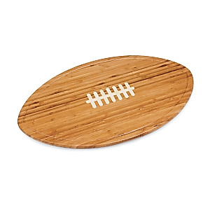 TOSCANA - a Picnic Time Brand Kickoff Football Cheese Board, Novelty Charcuterie Board, Serving Platter, Cheese Boards Charcuterie Boards, Bamboo Brown