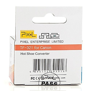Pixel e-TTL Flash Hot Shoe Adapter with Extra PC Sync Port for Canon DSLRs and Flashguns