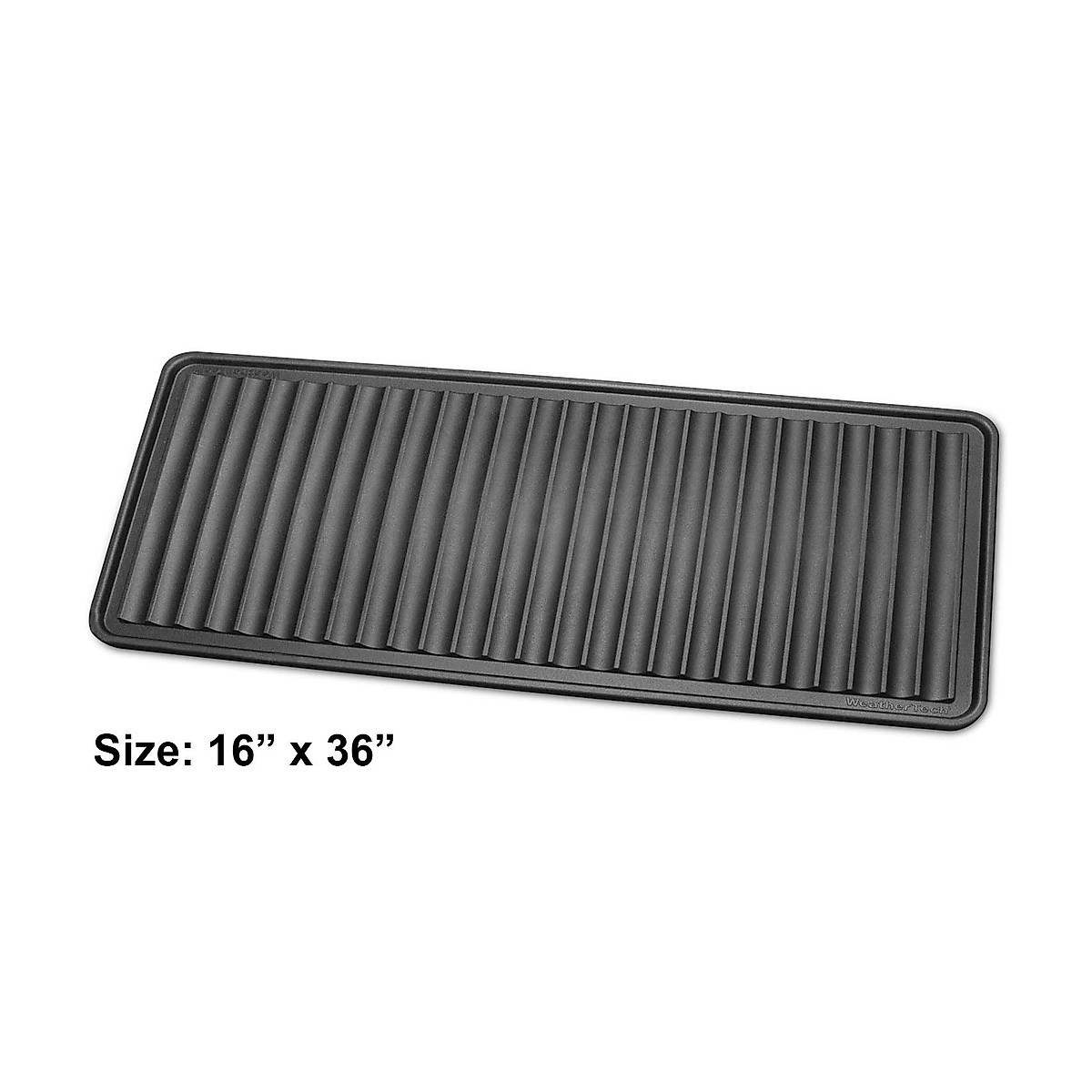 WeatherTech BootTray for Entryway - Durable Mat for Boots, Shoes, Traps Water and Dirt (16"x36") - Black