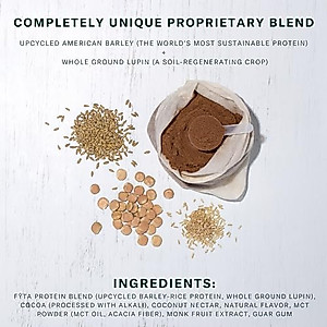 FYTA Elite Vegan Protein Powder - 1st Plant Based Protein with Better Taste & Texture Than Whey Protein, Dairy Free, Sustainable, Non-GMO Protein for Women and Men (Creamy Chocolate) - 30g