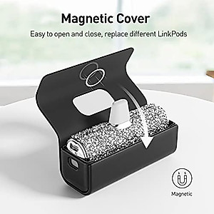 iWALK LinkPod Bag Only for iWALK LinkPod Portable Charger 3350mAh, 4500mAh, 4800mAh Power Bank Case Compatible with iPhone Portable Charger Fashion Accessory(Bag Only), Black