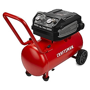 Craftsman Air Compressor, 10 Gallon 1.8 HP Max 175 PSI Pressure, Powerful and Portable Oil Free Compressor, Maintenance Free, for Home, Garage, Workshop, Model: CMXECXA0201041