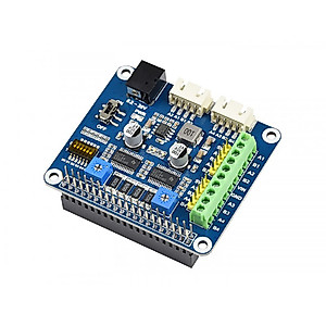 Coolwell Waveshare Stepper Motor HAT for Raspberry Pi 4B+ 4B 3B+ 3B 2B+ Zero W WH Jetson Nano Dual DRV8825 Motor Controller up to 1/32 Microstepping Drives Two Stepper Motors
