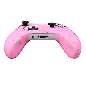 RALAN Pink Controller Skins for Xbox One, Silicone Controller Cover Skin Protector Compatible for Xbox Ones Controller (Pink Pro Thumb Grip x 2,Cat + Skull Cap &Cover Grip x 2) Blue Butterfly Pink
