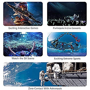 VR Headsets, Virtual Reality 3D Game Movie Goggles for iPhone & Android 4.7-6.1 inch Smartphone Adjustable Headphones VR Glasses with Controller