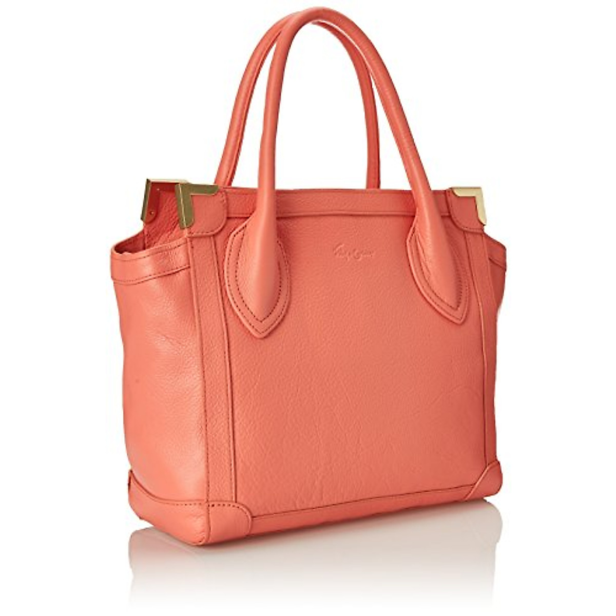 Foley + Corinna Framed Mini Shopper Top Handle Bag, Coral, One Size