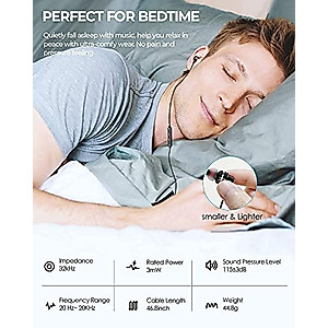 Earphones Wired with Microphone, Metal in-Ear Earbuds with Volume Control, High Bass Stereo Sound Headphones Headsets, Noise Isolation Ear Buds for Smartphone Tablet MP3 Samsung 3.5mm Audio Devices