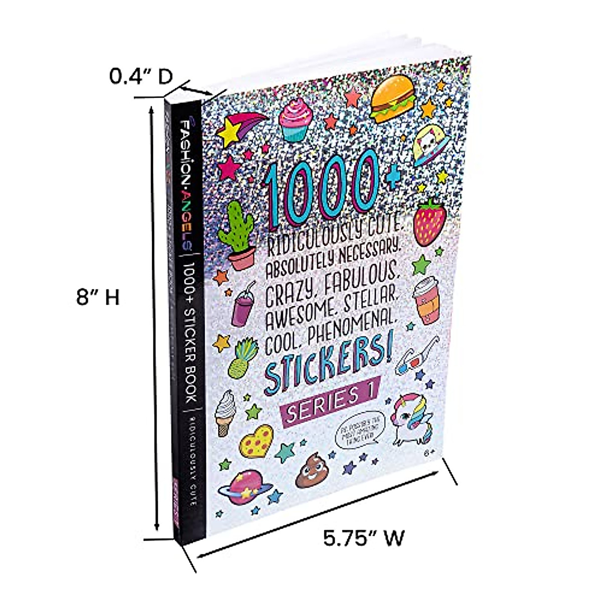 Fashion Angels 1000+ Ridiculously Cute Stickers for Kids - Fun Craft Stickers for Scrapbooks, Planners, Gifts and Rewards, 40-Page Sticker Book for Kids Ages 6+ and Up
