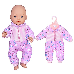 Ebuddy 6 Sets Doll Clothes Outfits for 14 to 16 Inch Baby Dolls, 15 Inch Baby Dolls and 18 inch Girl Doll
