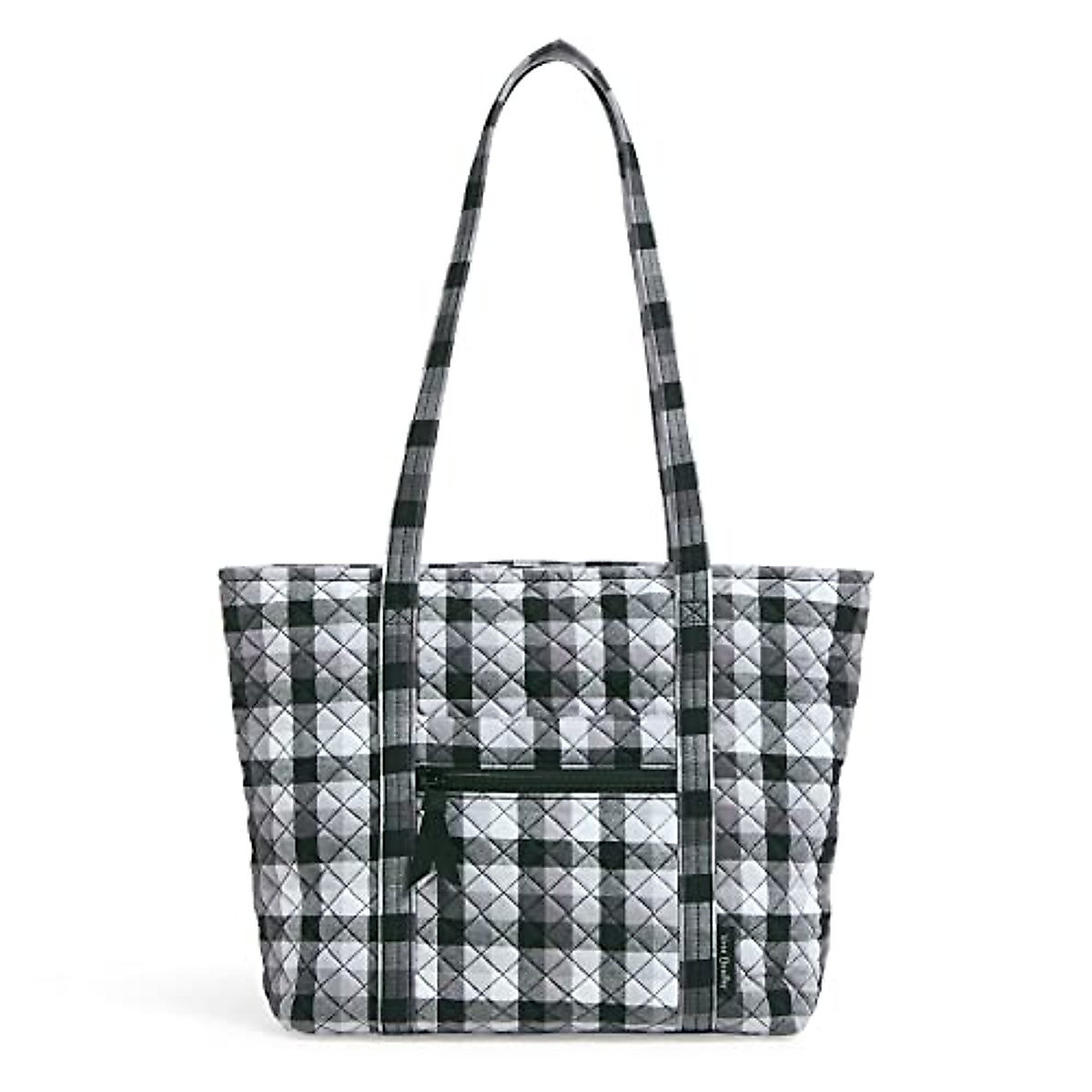 Vera Bradley Women's Cotton Small Vera Tote Bag, Kingbird Plaid, One Size