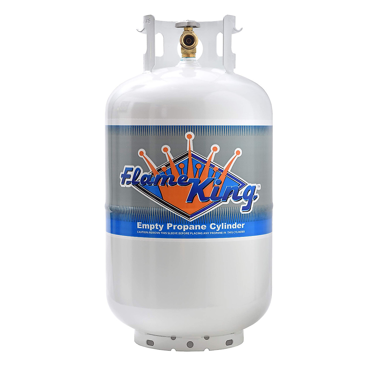 Flame King YSN401a 40 Pound Steel Propane Tank Cylinder,White & YSN-301 30 Pound Steel Propane Tank Cylinder, White