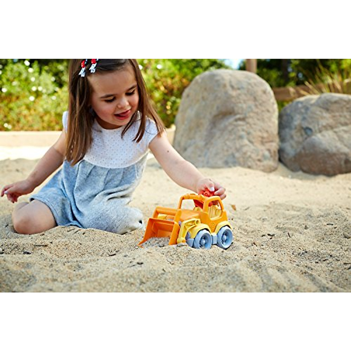 Green Toys Scooper Construction Truck, Yellow/Orange