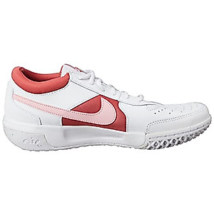 NIKE W Zoom Court Lite 3, Women's Sneaker, White Med Soft Pink Adhoba, 13 AU