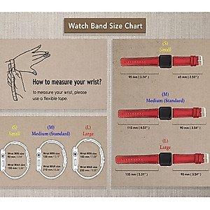 HARDISTON Cuff Watch Band Compatible with Apple 41mm for men & women, Handmade Genuine Leather, Compatible with iWatch Series 7 6 5 4 3 2 1 SE, Wrist Bracelet Arm Band, Large/Band-Brown