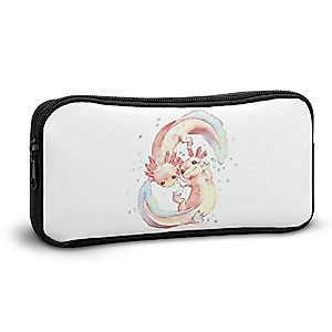 Adorable Axolotl Pencil Case Makeup Bag Big Capacity Pouch Organizer for Office College