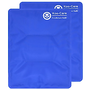 Koo-Care Large Flexible Gel Ice Pack for Injuries Reusable Hot Cold Compress - Fit for Shoulder Arm, Back, Hip, Knee, Shin, Foot Pain Relief, Swelling, Physical Therapy (L, 11" x 14") Pack of 2