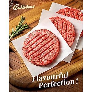 Baklicious Hamburger Patty Paper – 1100Pcs of 5.5"x5.5" Non-Stick Patty Paper Squares – Craft Perfect Burgers! Elevate Your Game with Seamless Separation & Versatile Use in Oven, Microwave,Freezer!