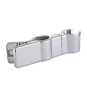 Adjustable Shower Head Holder for Slide Bar,Universal 18-25MM O.D, Rail Head Bracket Holder for Slide Bar Slider Clamp Bathroom Replacement